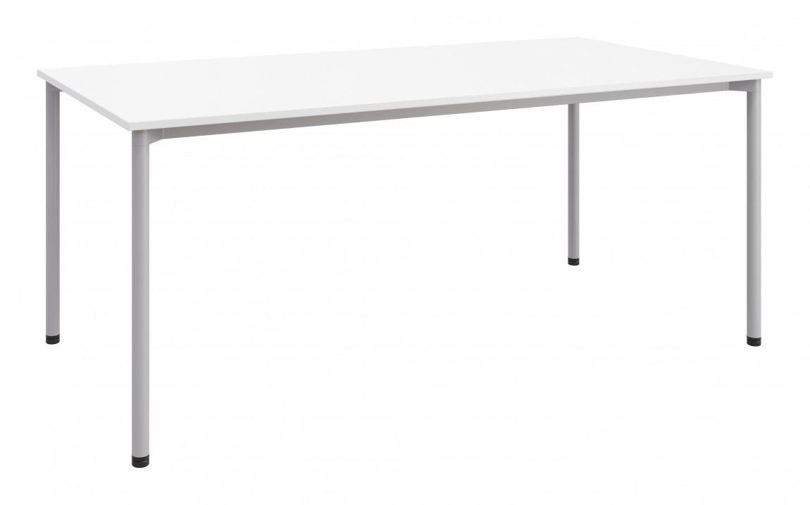 Designer White Rectangular Table with Glides | Dailey by KFI Studios