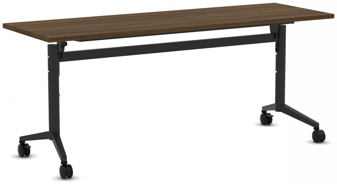 Modern Walnut Flip Top Nesting Training Table | PL Laminate by ...