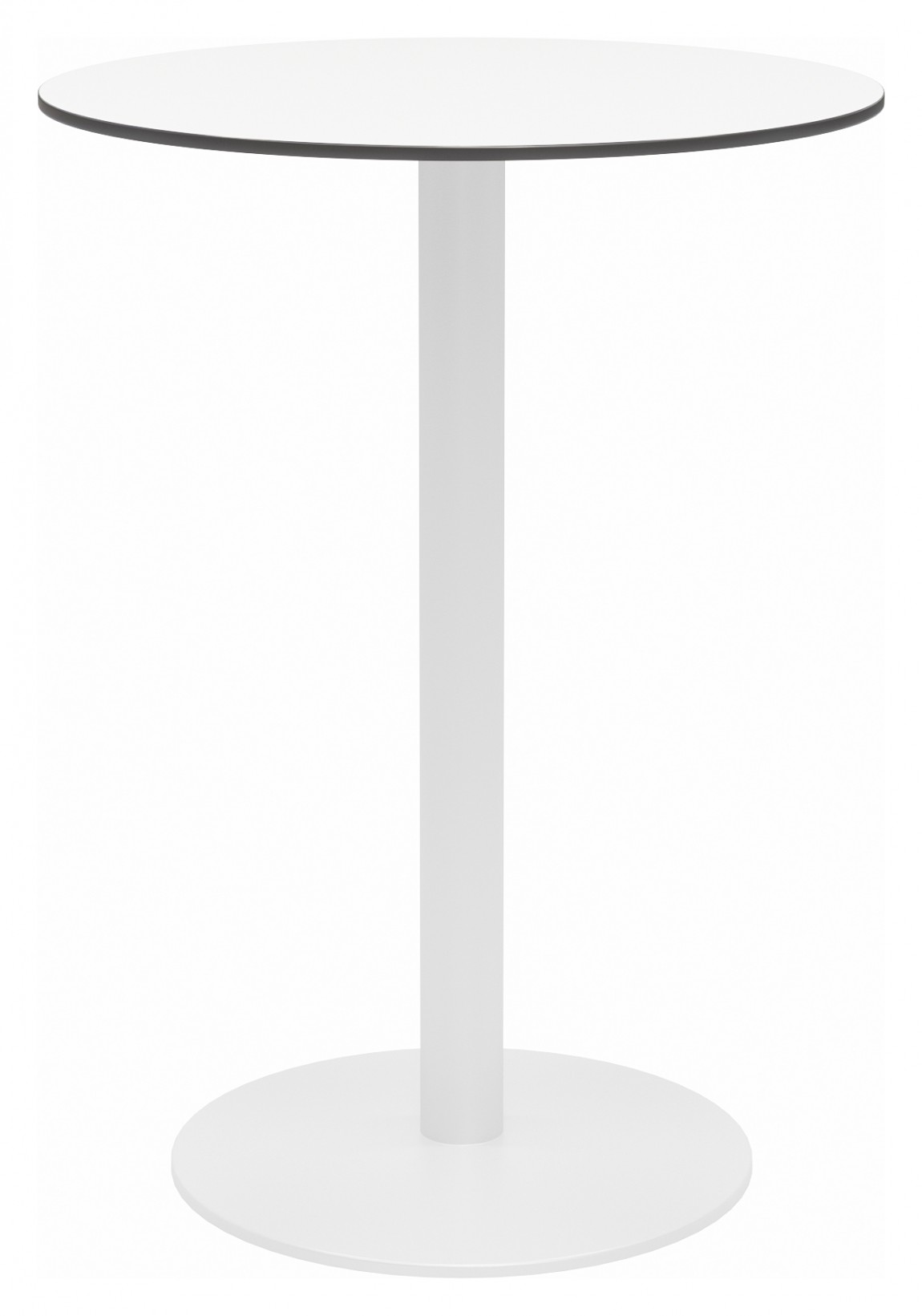 White Bar Height Round Patio Table | Eveleen by KFI Studios