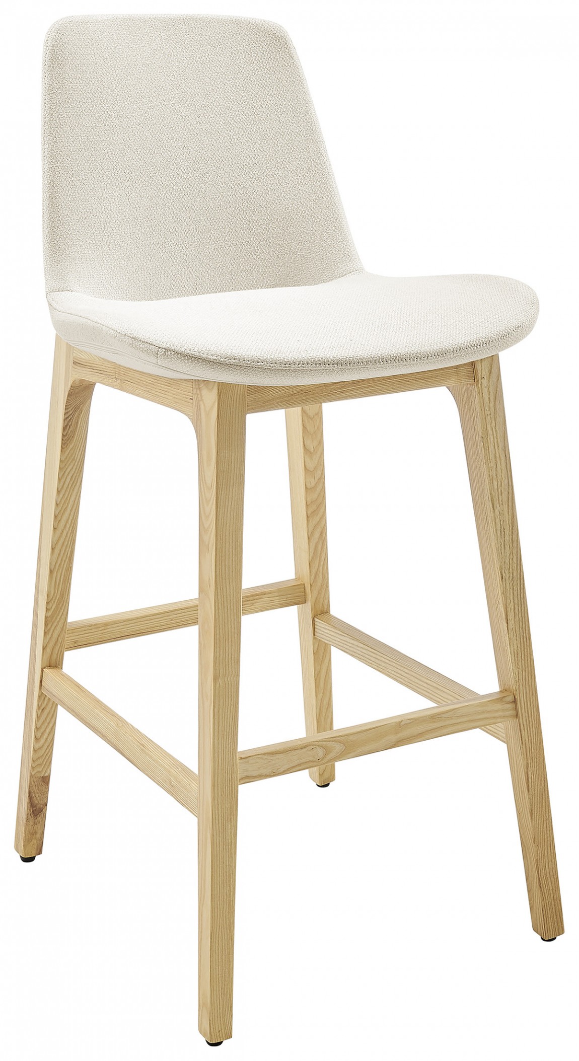 Off White Modern Nordic Bar Stool | Clara by Euro Style