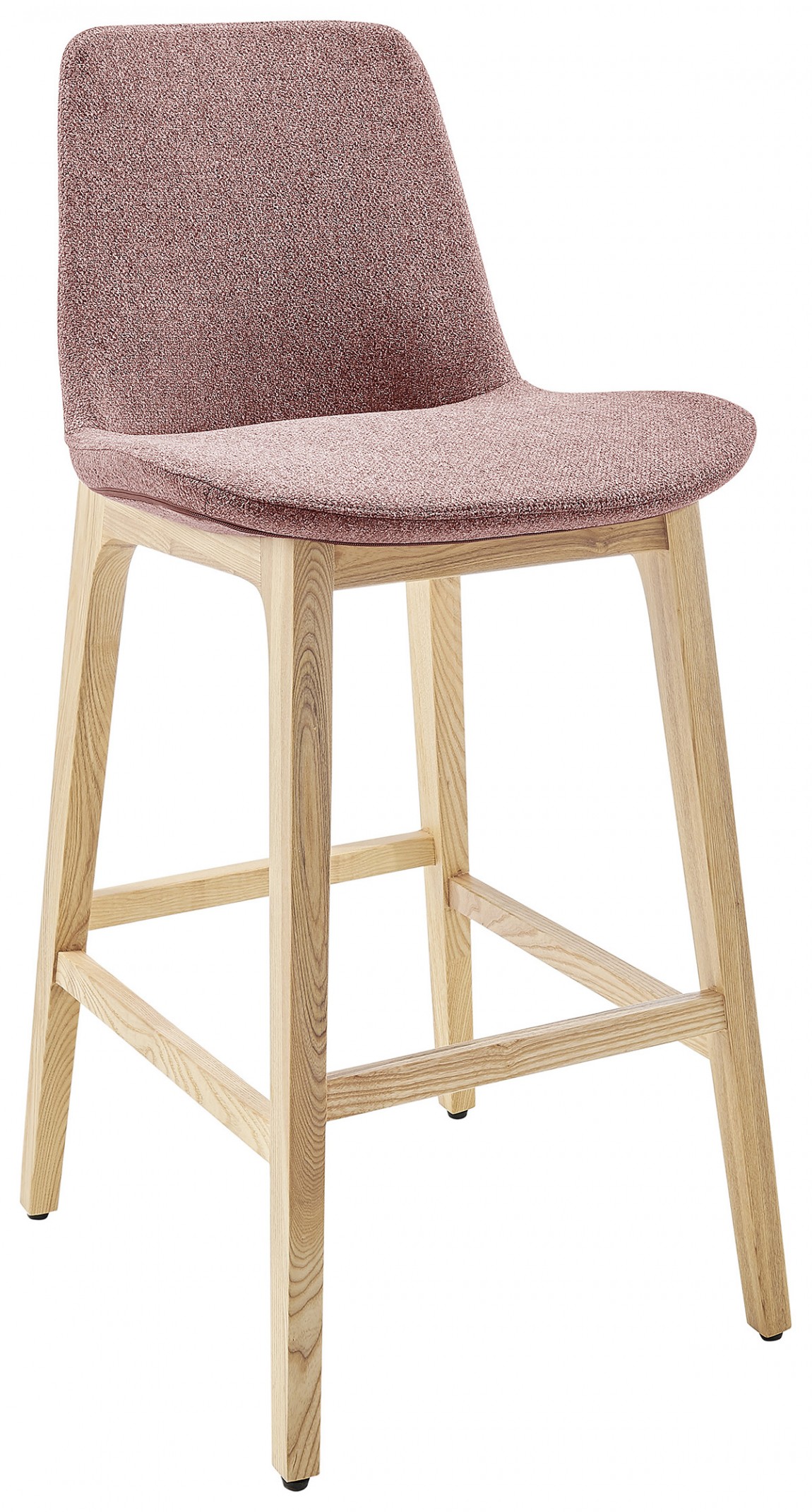 Rose Red Modern Nordic Bar Stool | Clara by Euro Style