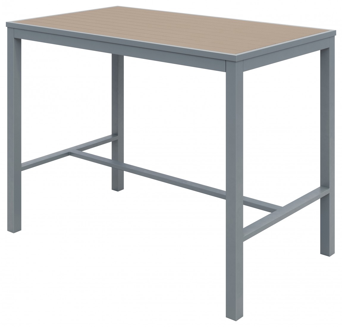 Silver Bar Height Patio Table | Eveleen by KFI Studios