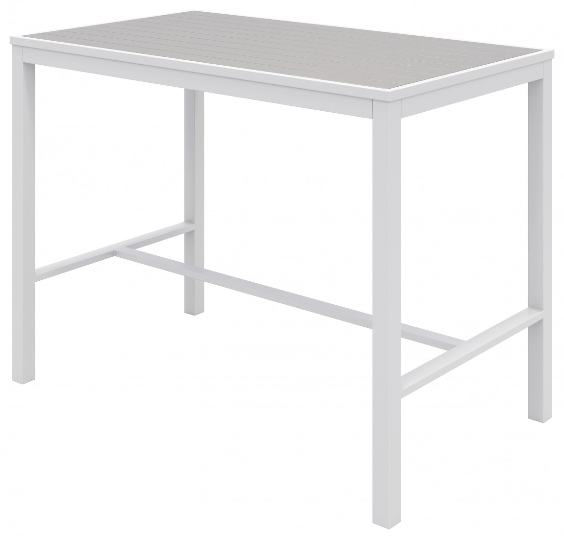 White Bar Height Patio Table | Eveleen by KFI Studios