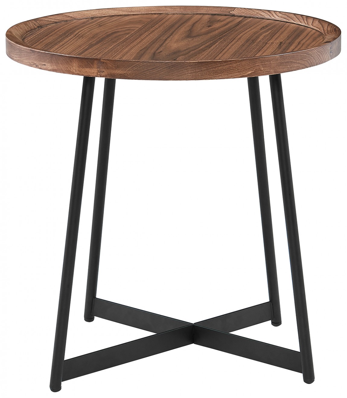 Walnut Contemporary Accent Table | Niklaus by Euro Style