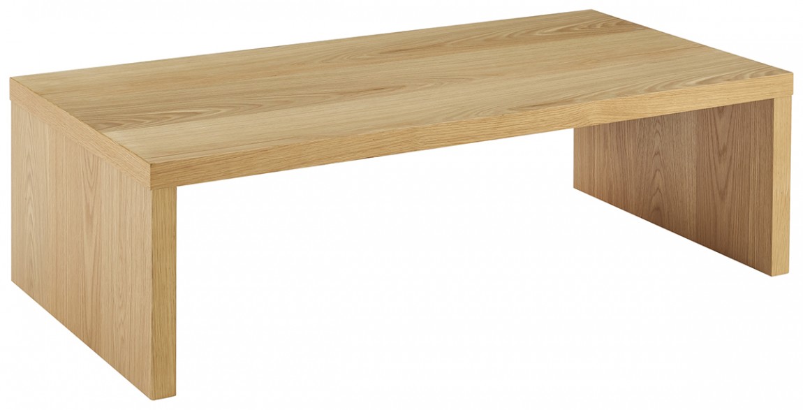 Oak Modern Minimalist Coffee Table | Abby by Euro Style