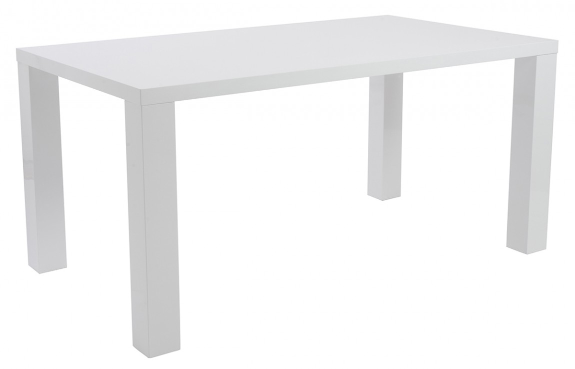 White Modern Minimalist Table | Abby by Euro Style