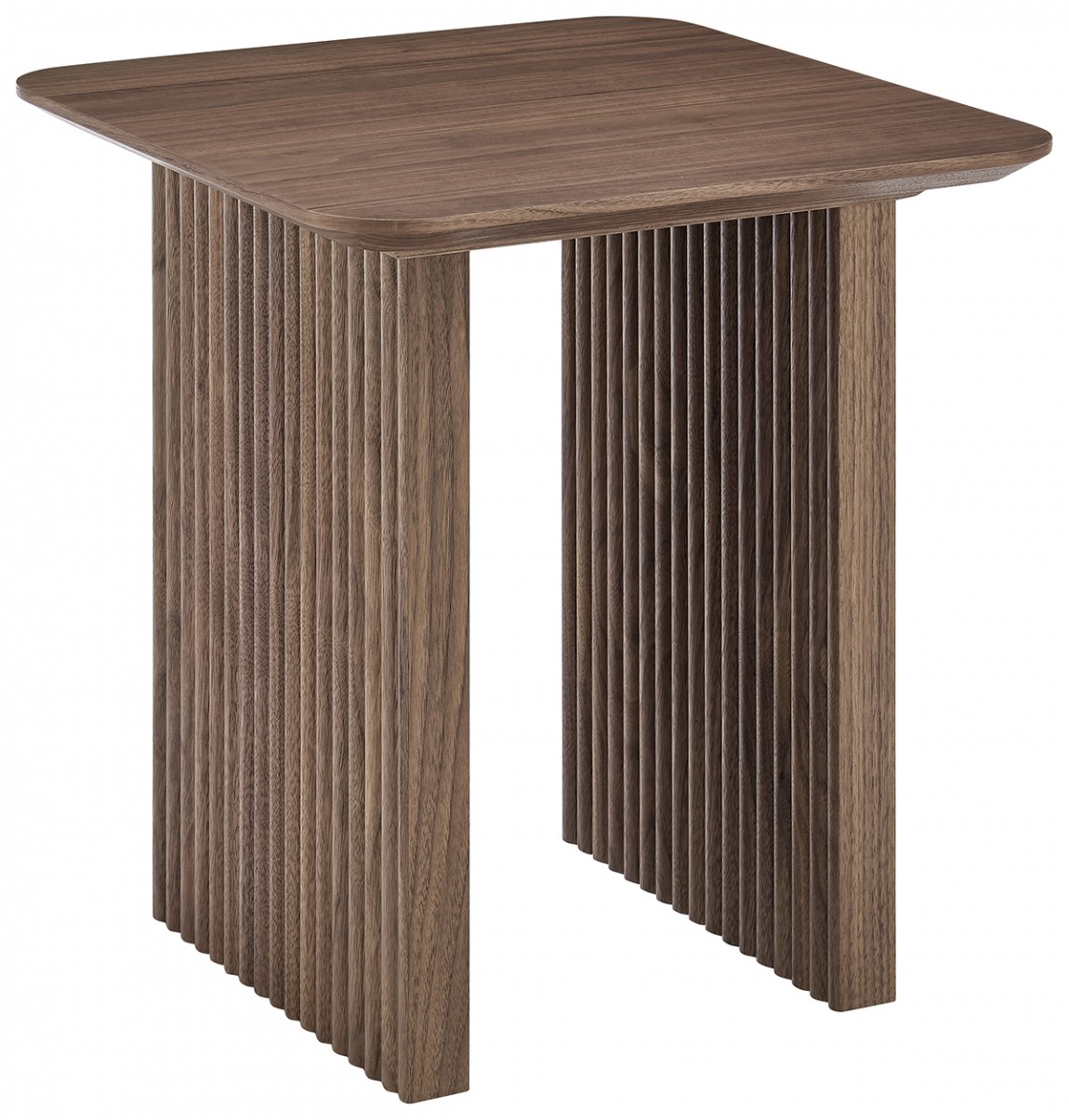 Walnut Modern Nordic Side Table | Caden by Euro Style