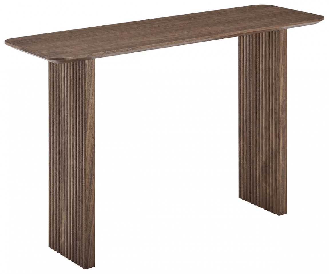 Walnut Modern Nordic Console Table | Caden by Euro Style