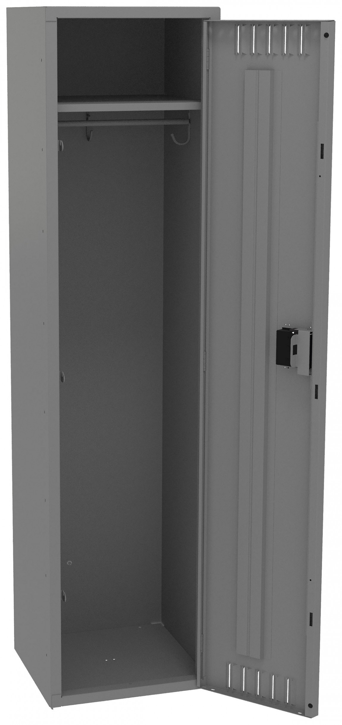 Medium Grey Single Wide Locker | Standard by Tennsco