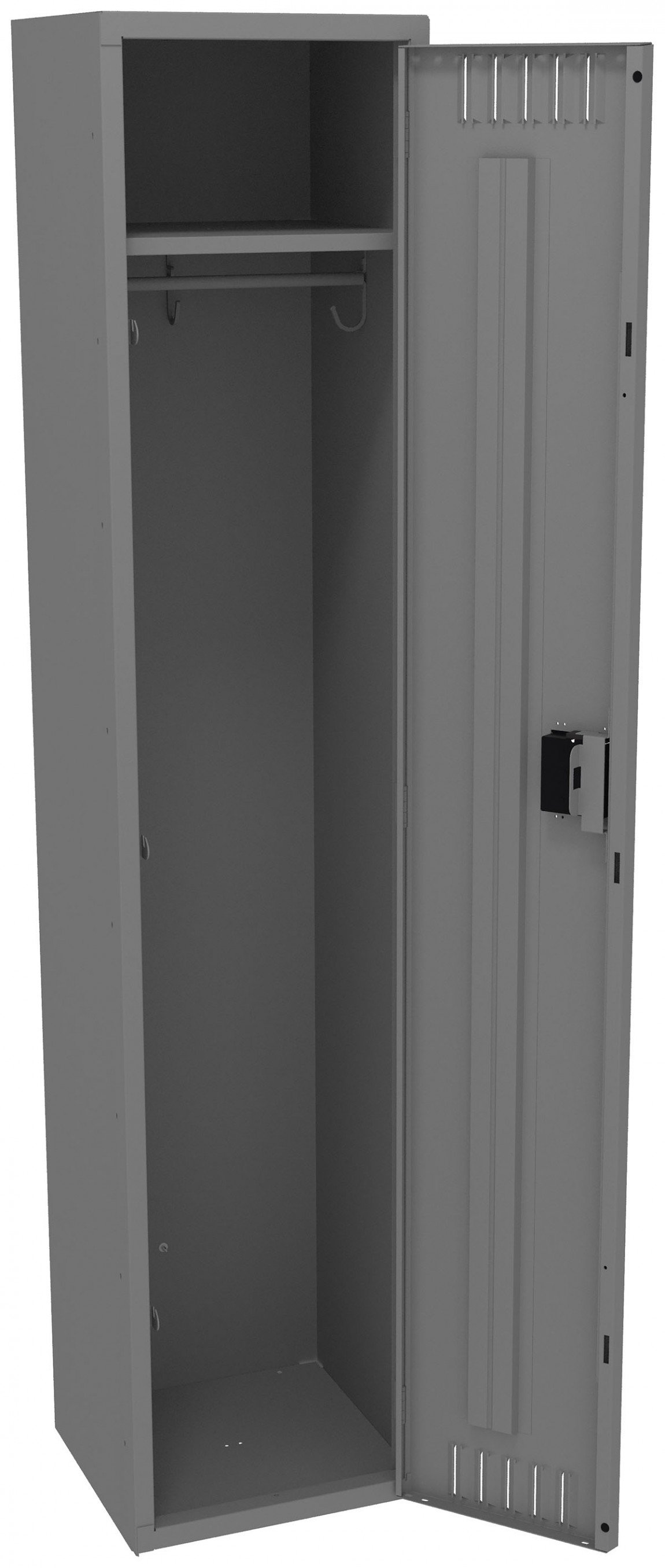 Medium Grey Single Large Tall Locker | Standard by Tennsco