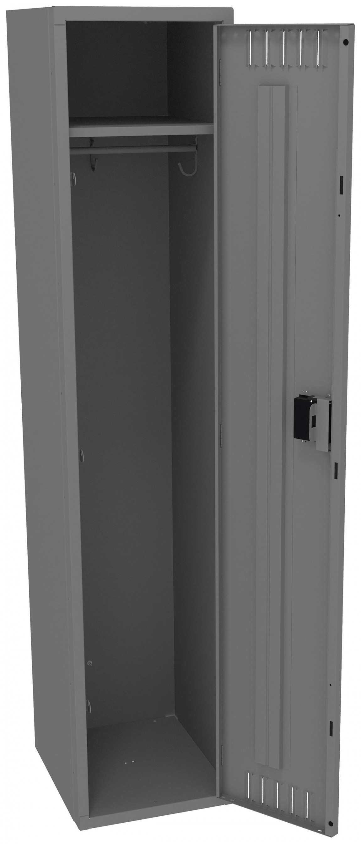 Medium Grey Single Large Tall Locker | Standard by Tennsco