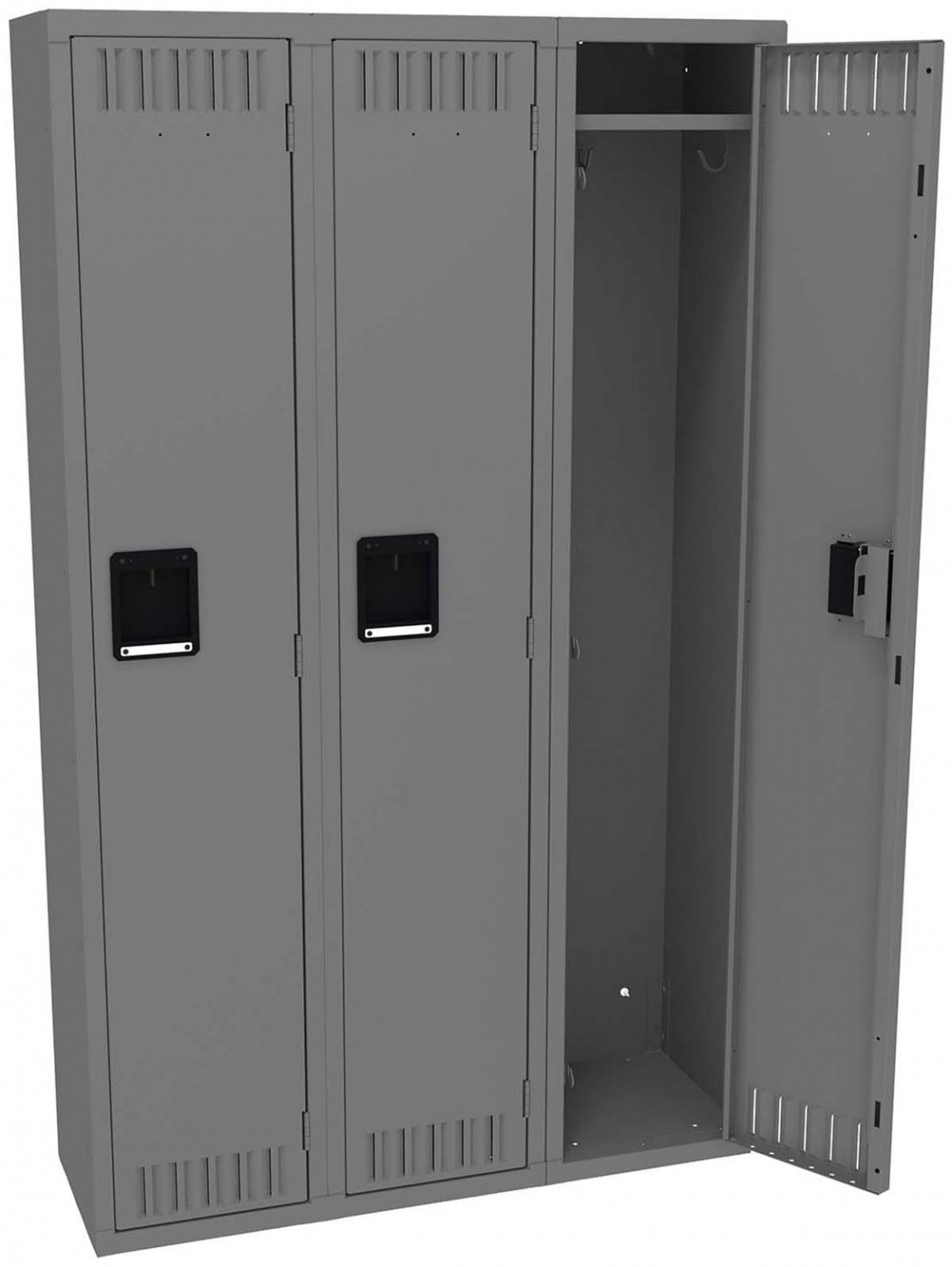 Medium Grey Triple Lockers | Standard by Tennsco