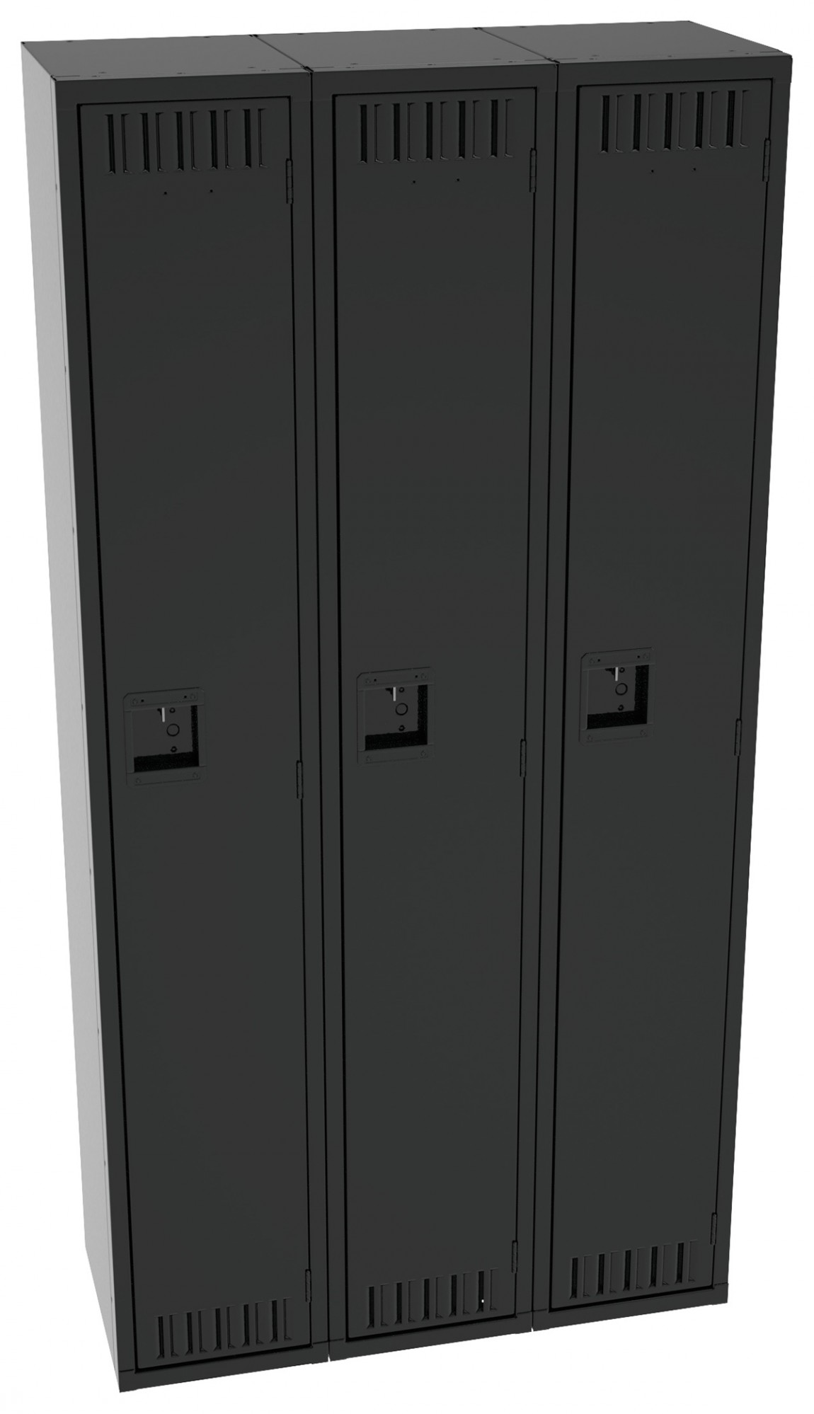 Black Tall Triple Lockers | Standard by Tennsco