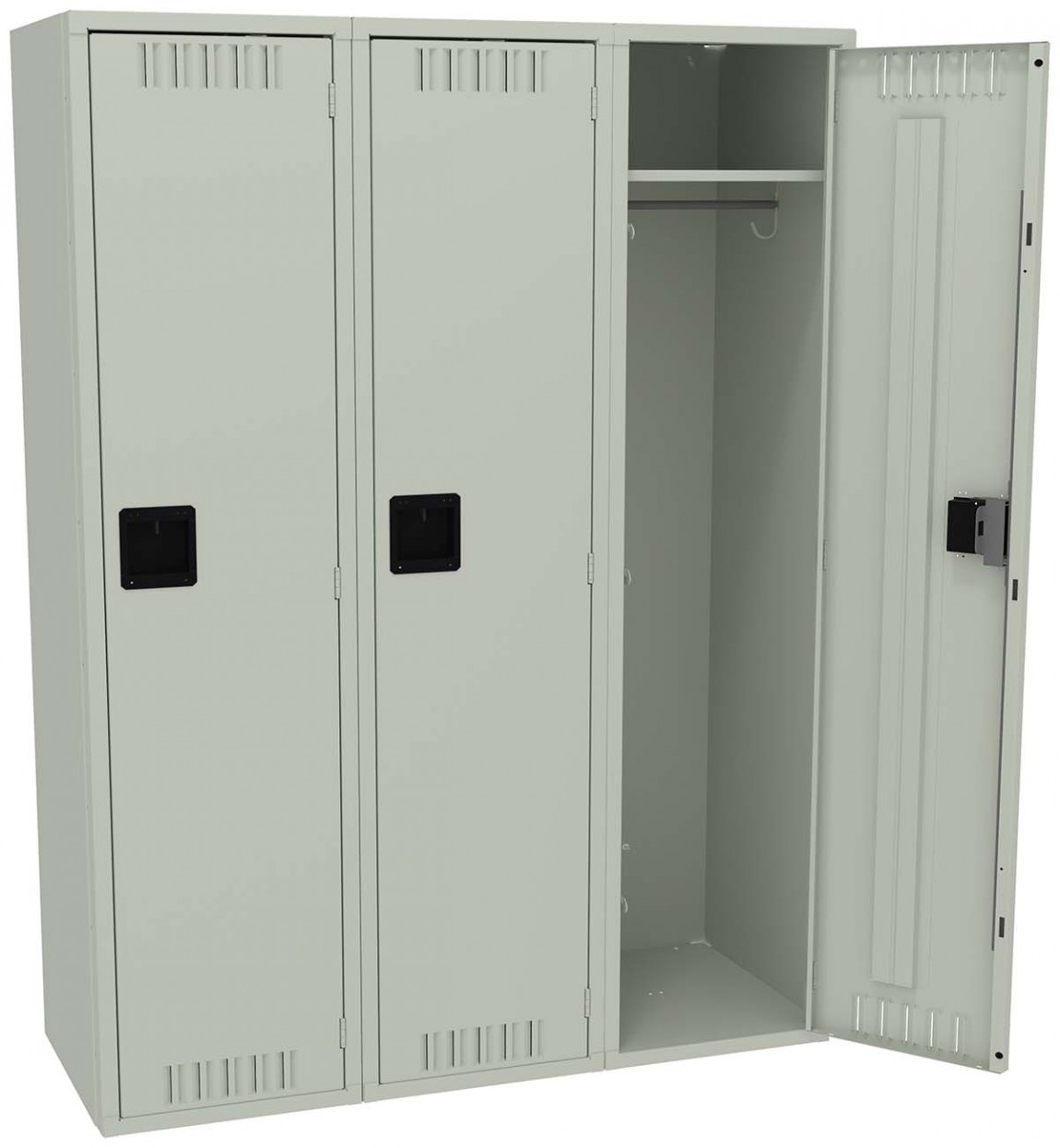 Light Grey Wide Triple Lockers | Standard by Tennsco