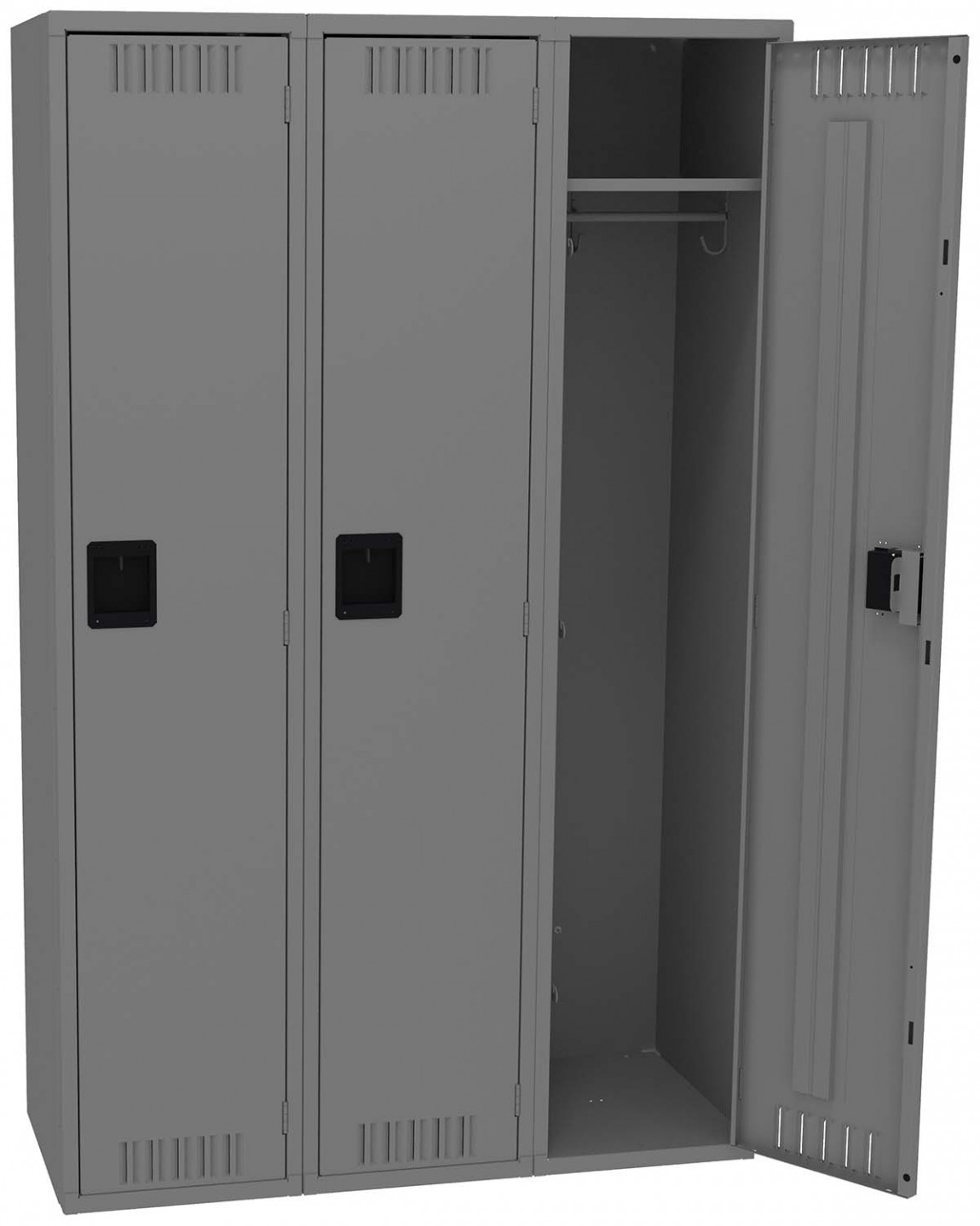 Medium Grey Large Triple Lockers | Standard by Tennsco