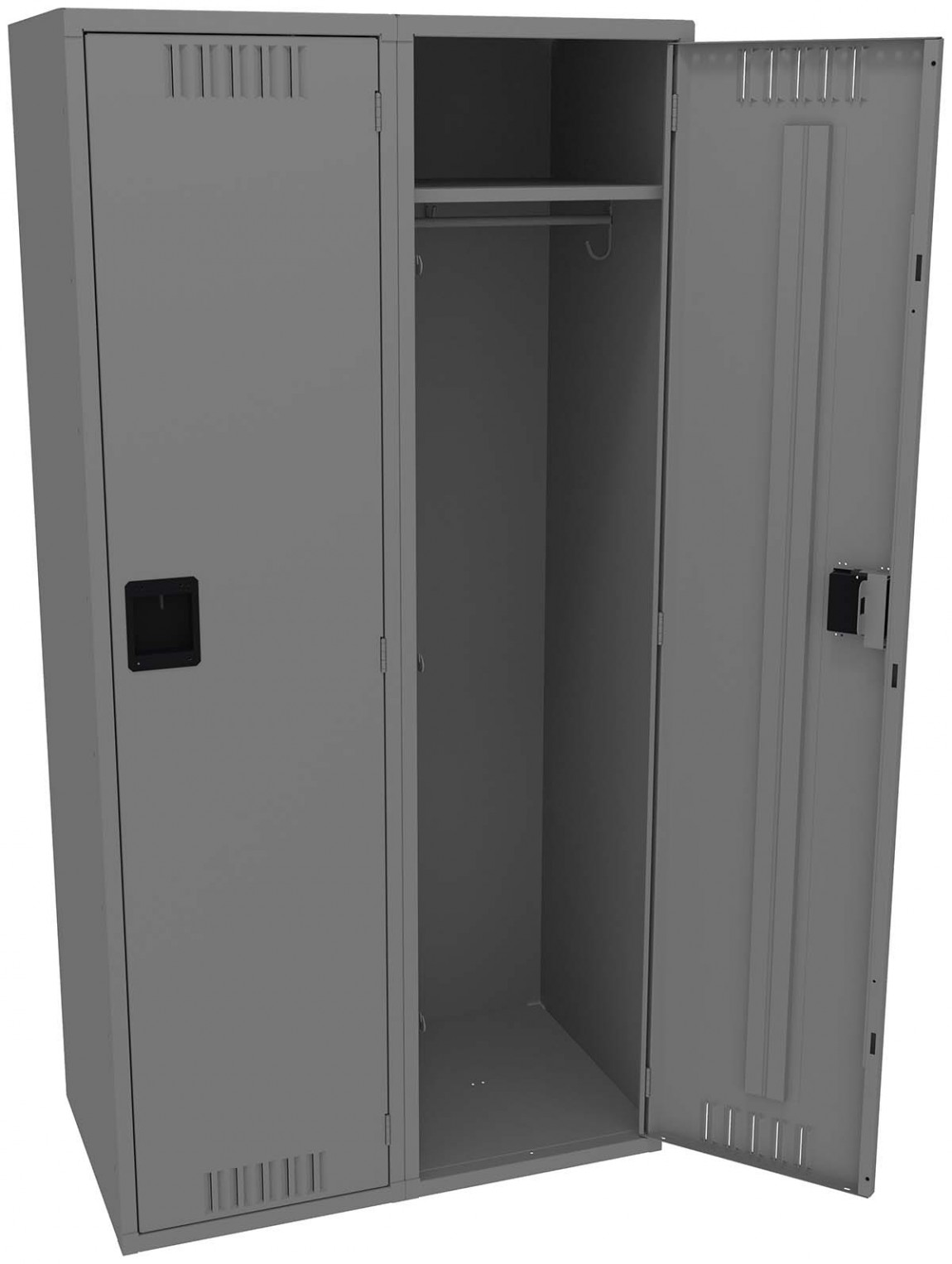 Medium Grey Double Lockers | Standard by Tennsco