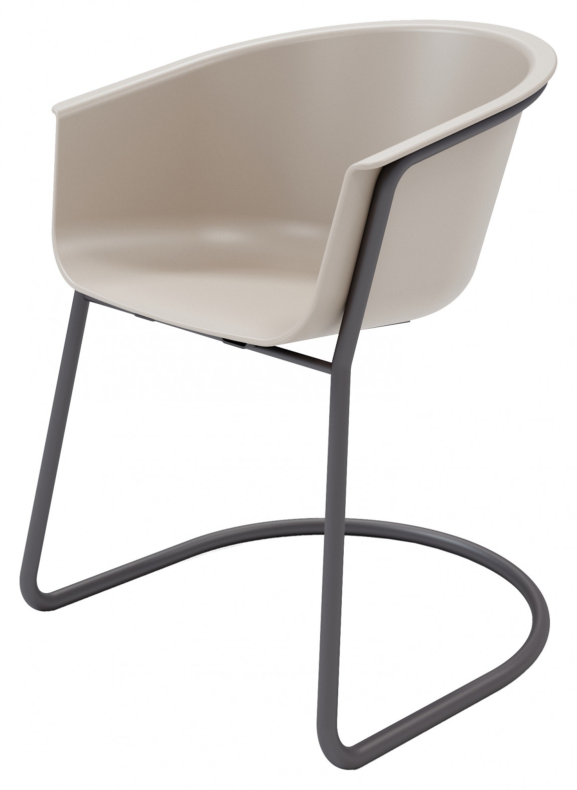 Beige Round Back Chair | Roqa by KFI Studios