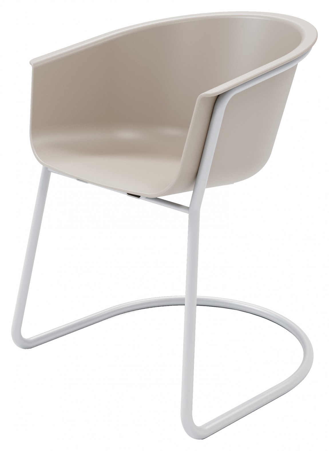 Beige Round Back Chair | Roqa by KFI Studios