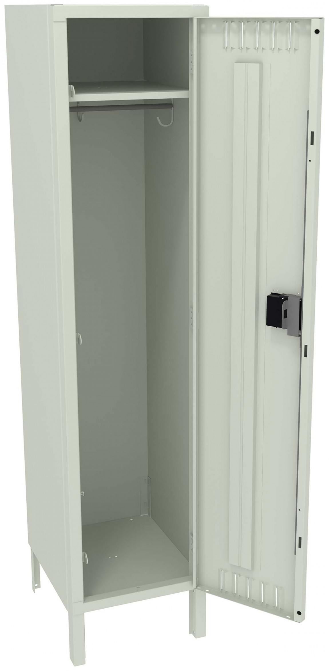 Light Grey Wide Single Locker with Legs | Standard by Tennsco