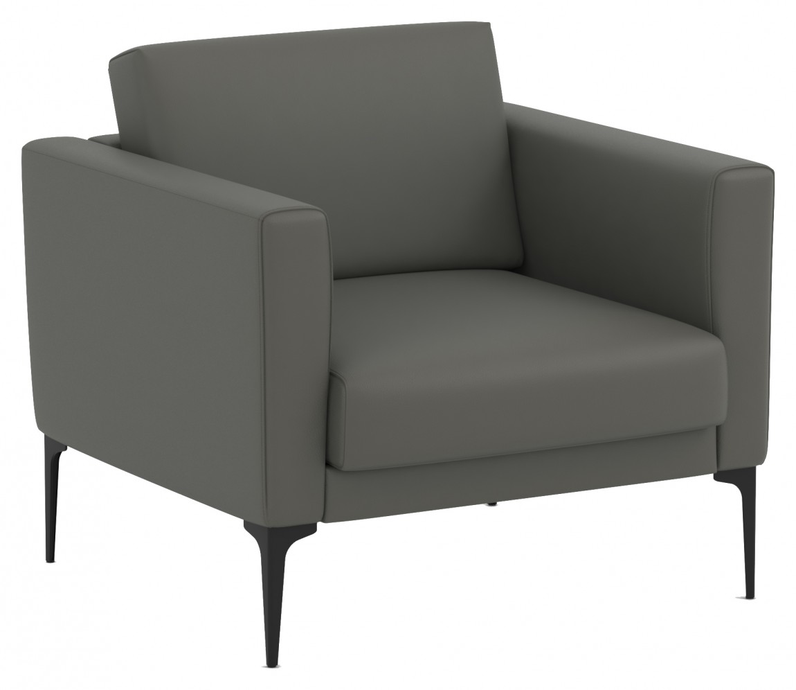 Grey Modern Club Chair | Enzo by Performance Furnishings