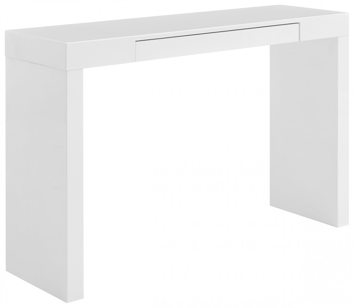 White Minimalist Console Table | Donald by Euro Style