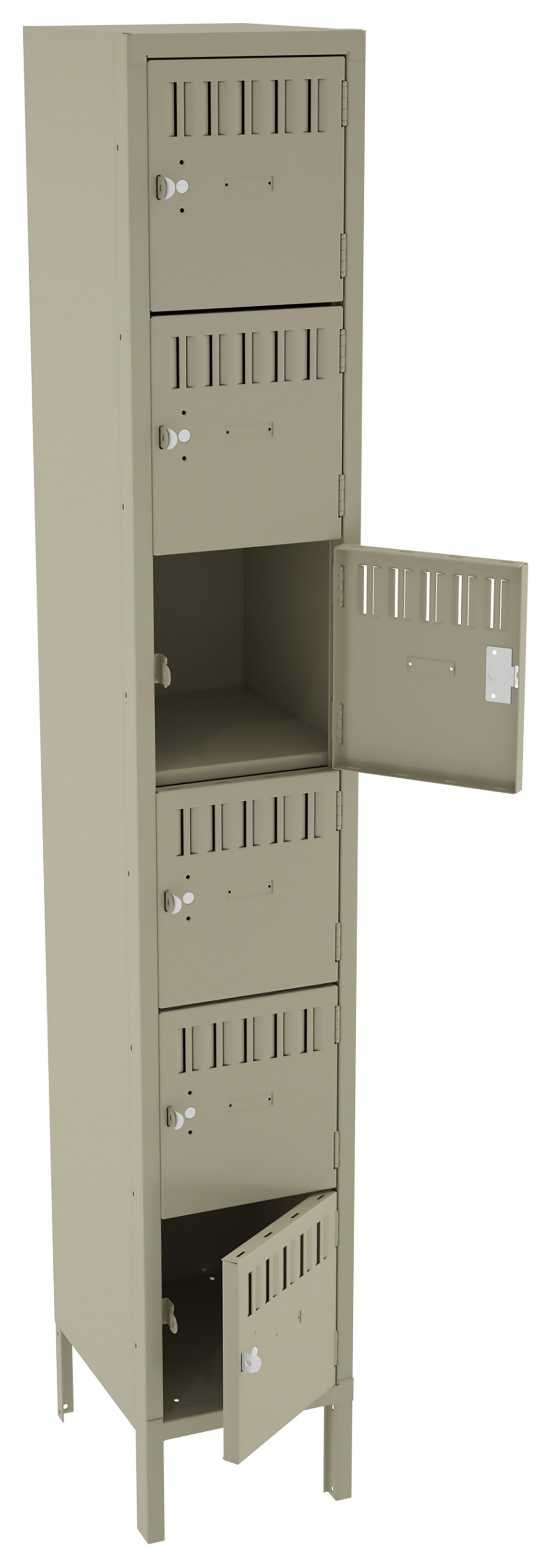 Sand Six Box Lockers with Legs | Standard by Tennsco