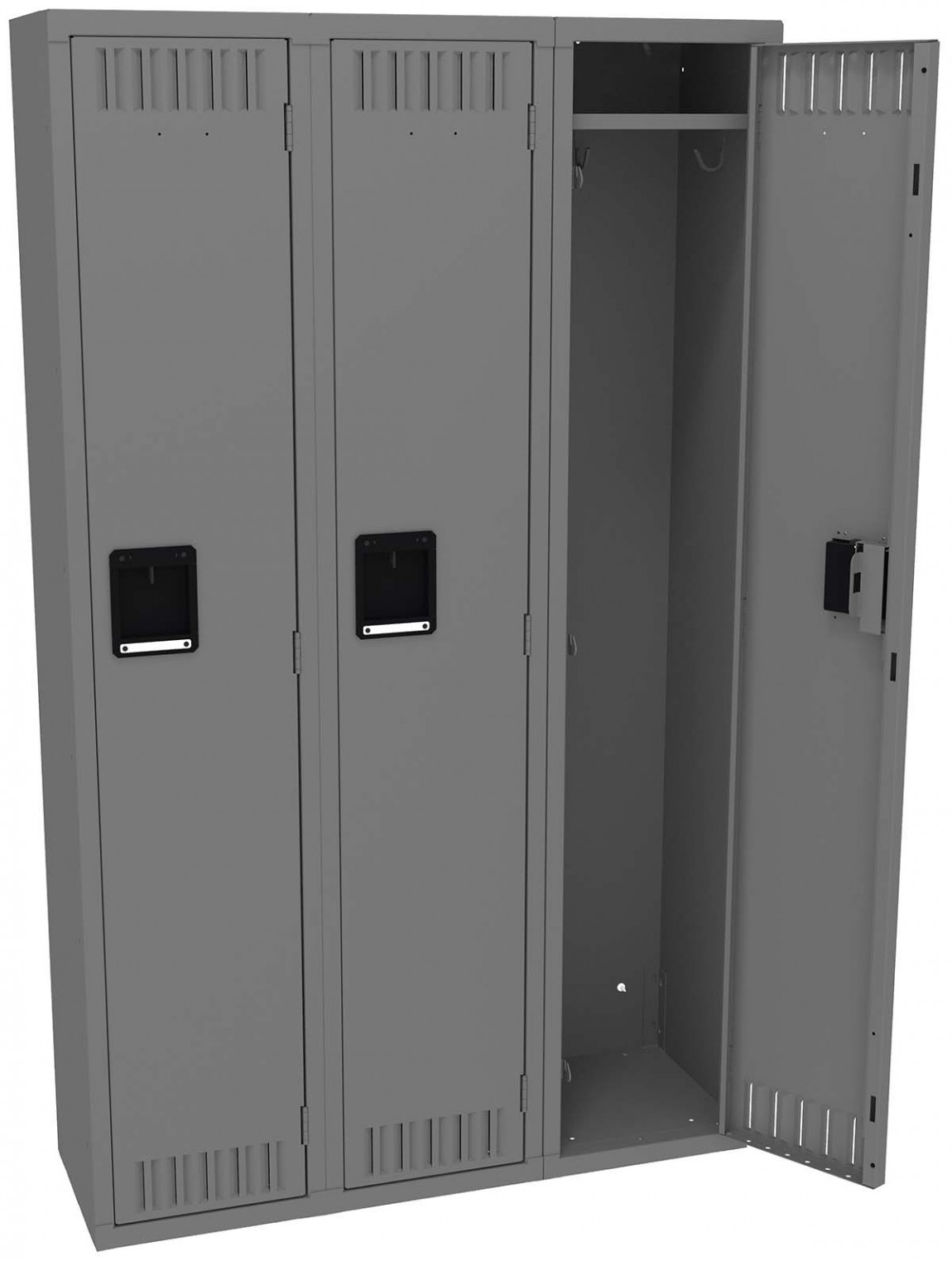 Medium Grey Triple Lockers | Standard by Tennsco
