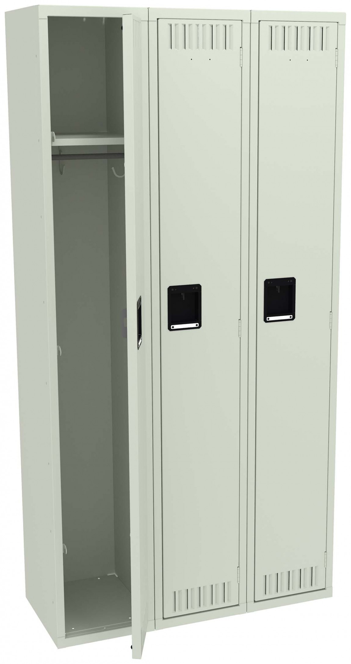 Light Grey Tall Triple Lockers | Standard by Tennsco