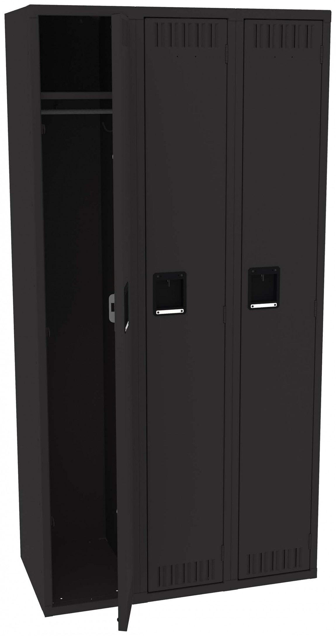 Black Tall Triple Lockers | Standard by Tennsco