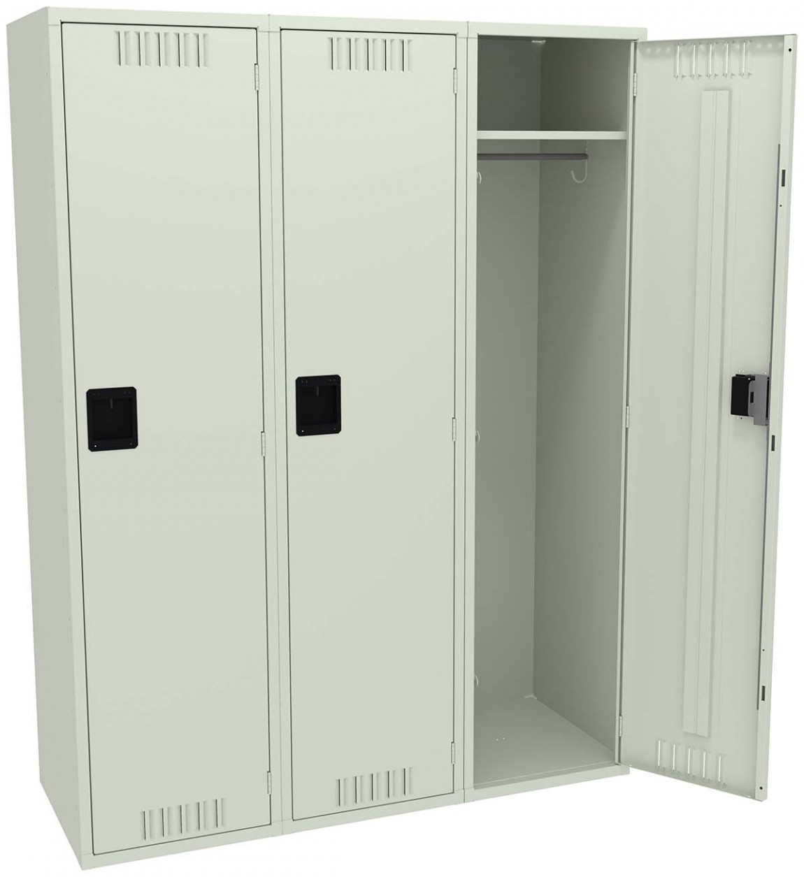 Light Grey Large Triple Lockers | Standard by Tennsco