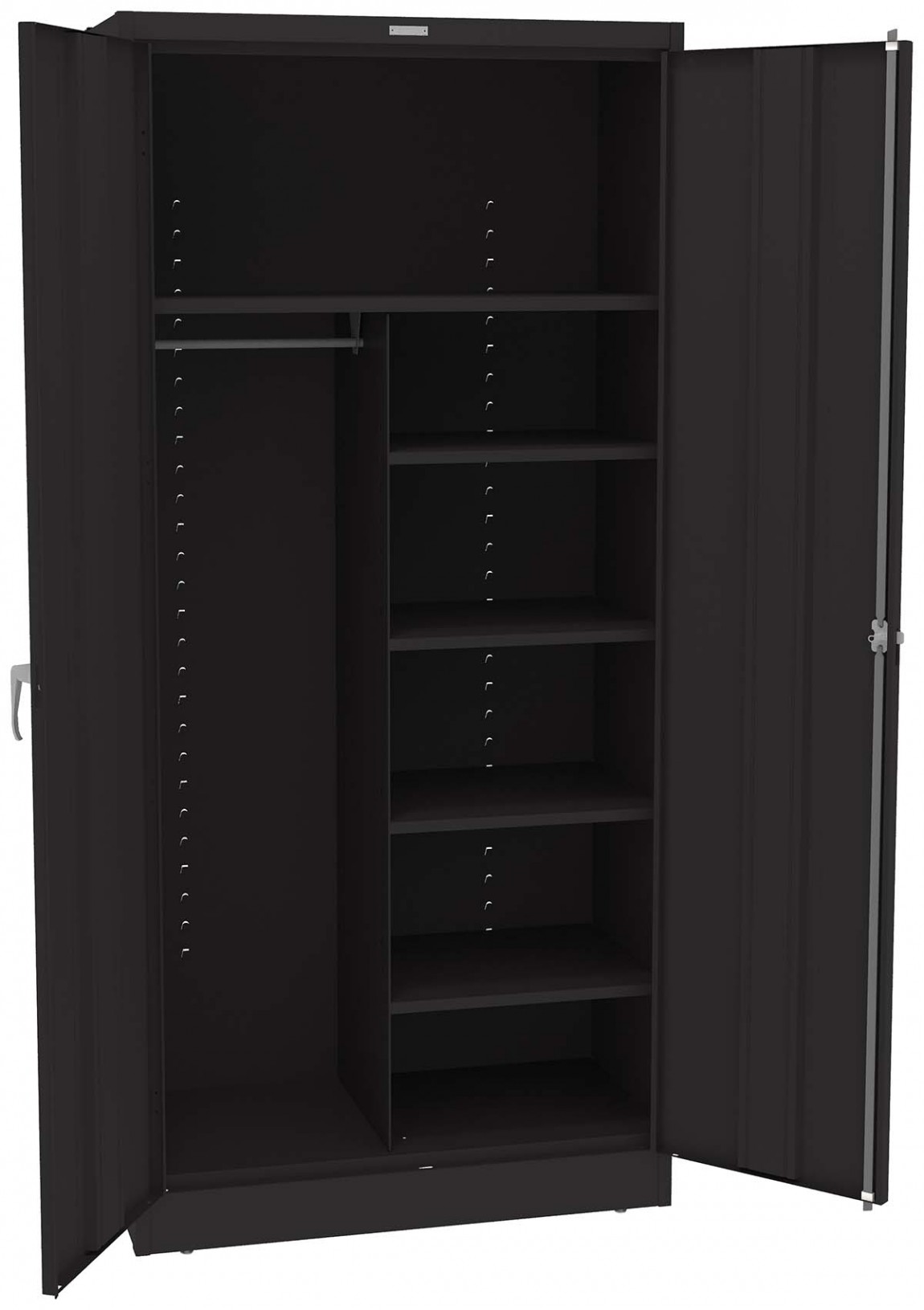 Black Combination Storage Cabinet | Deluxe by Tennsco