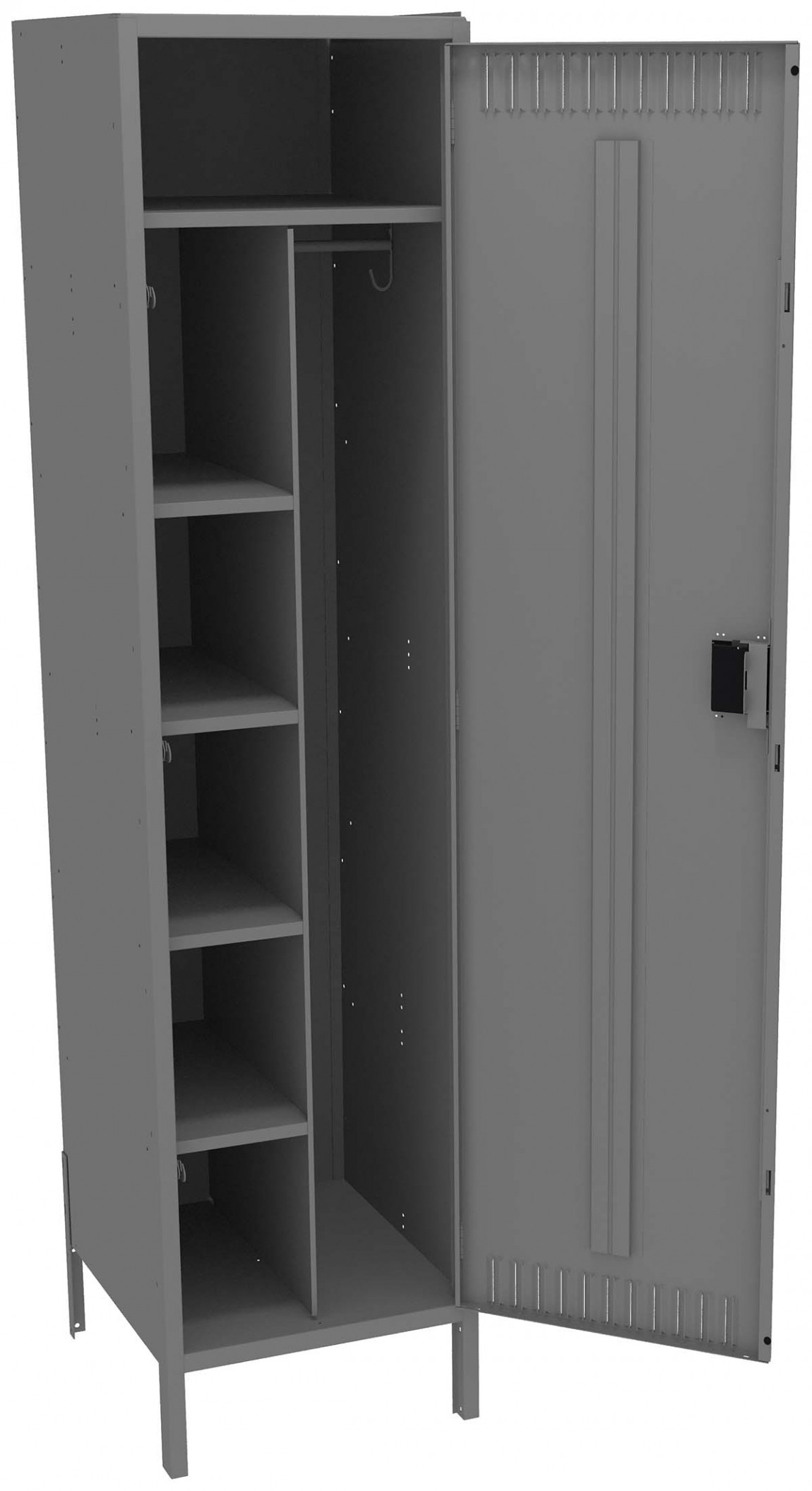 Medium Grey Combination Locker with Legs | Standard by Tennsco