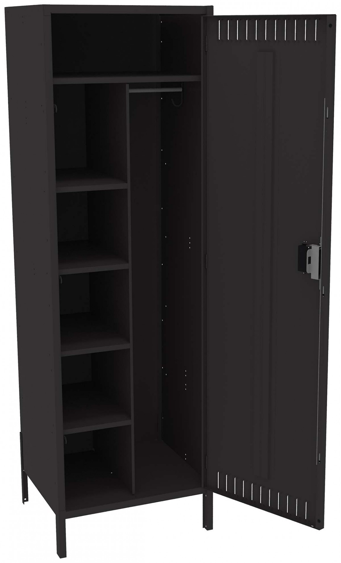 Black Combination Locker with Legs | Standard by Tennsco