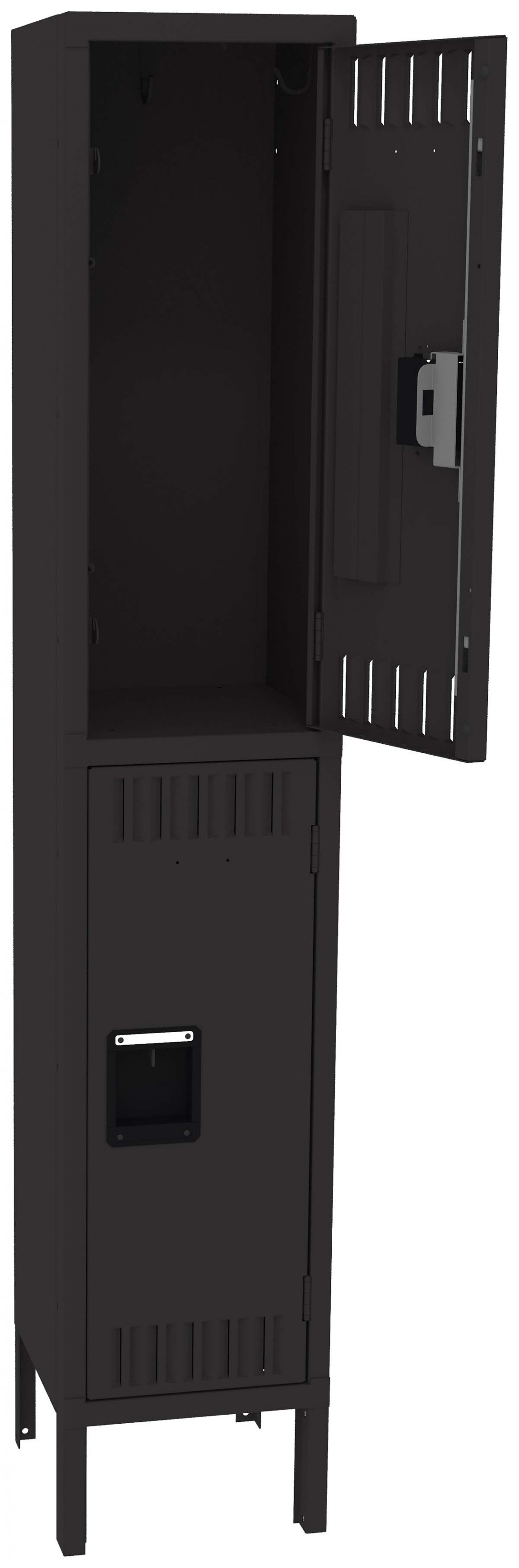Black Double-Tier Locker with Legs | Standard by Tennsco