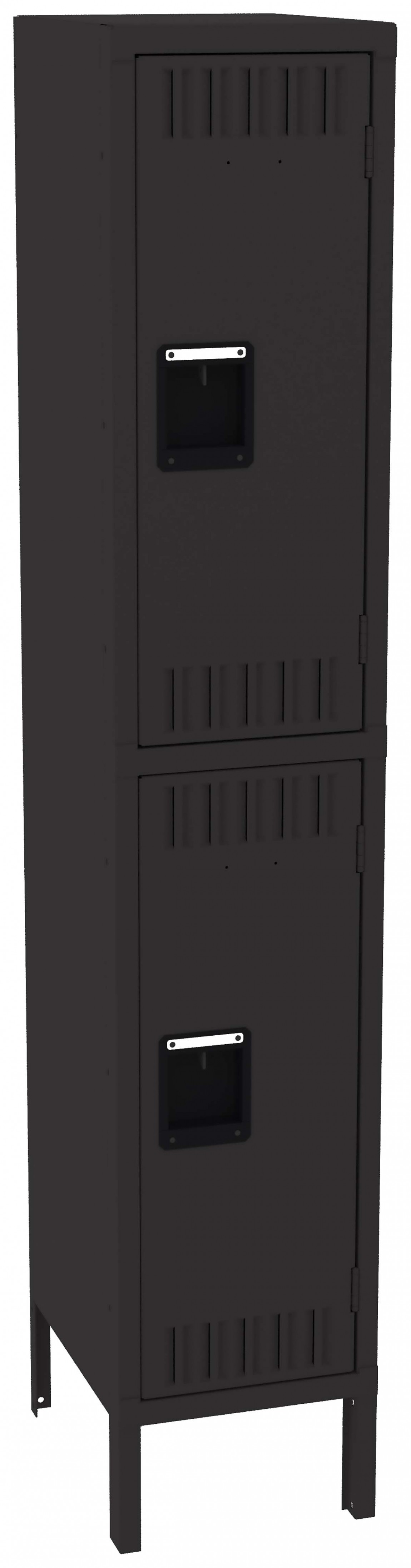 Black Double-Tier Locker with Legs | Standard by Tennsco