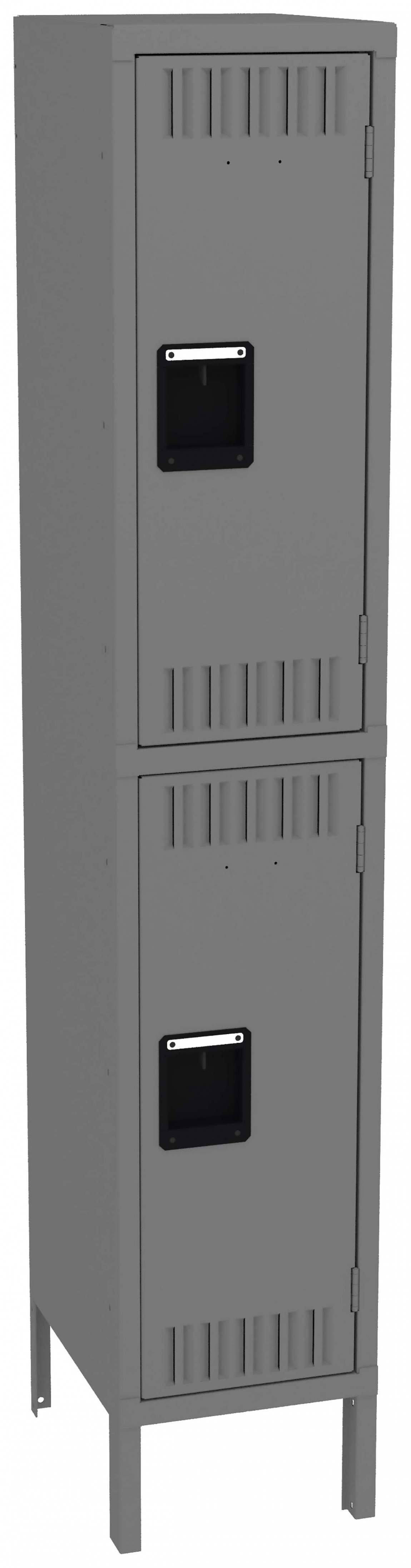 Medium Grey Double-Tier Locker with Legs | Standard by Tennsco