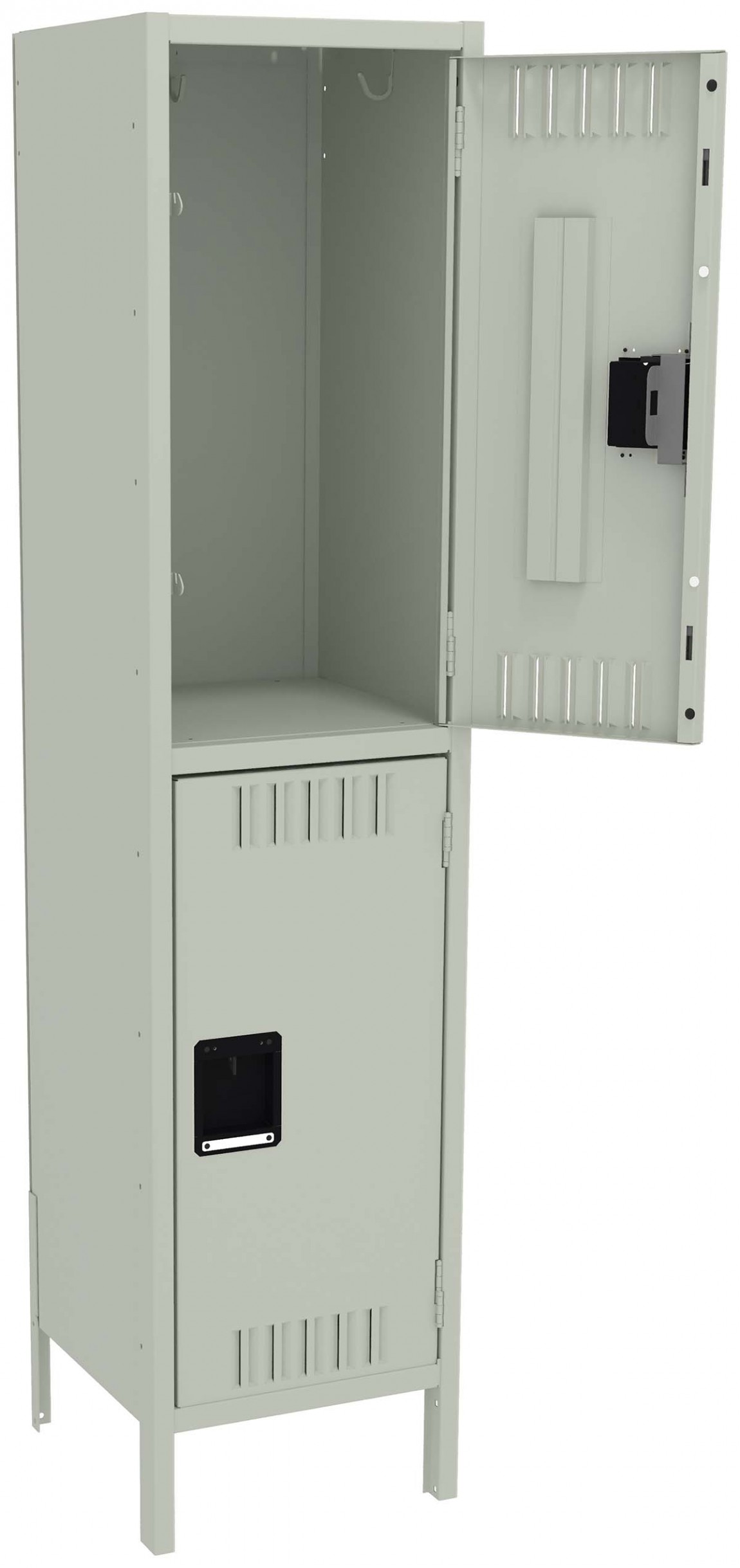 Light Grey Double-Tier Locker with Legs | Standard by Tennsco