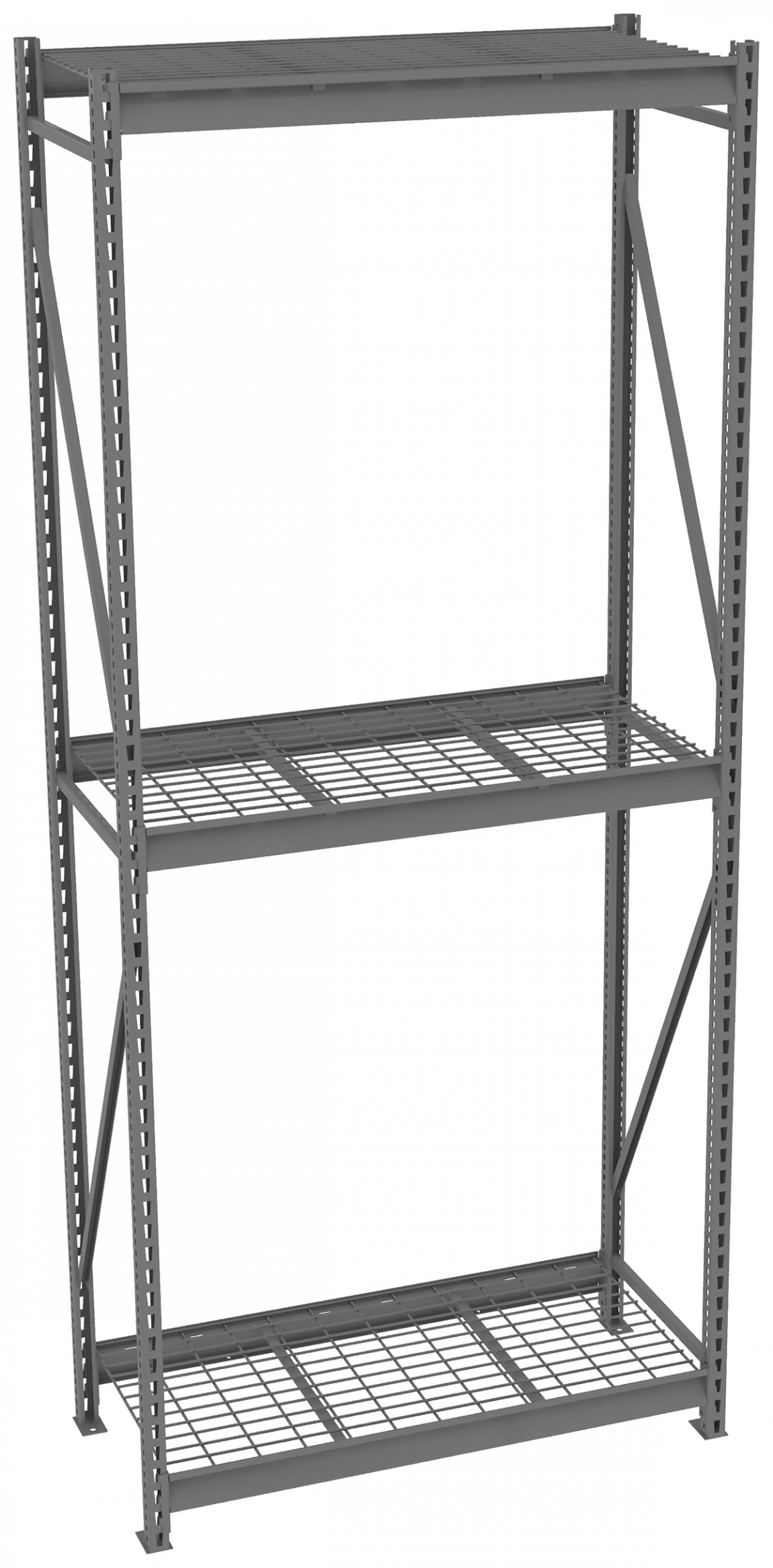 Medium Grey Wire Rack Shelving | Bulk by Tennsco