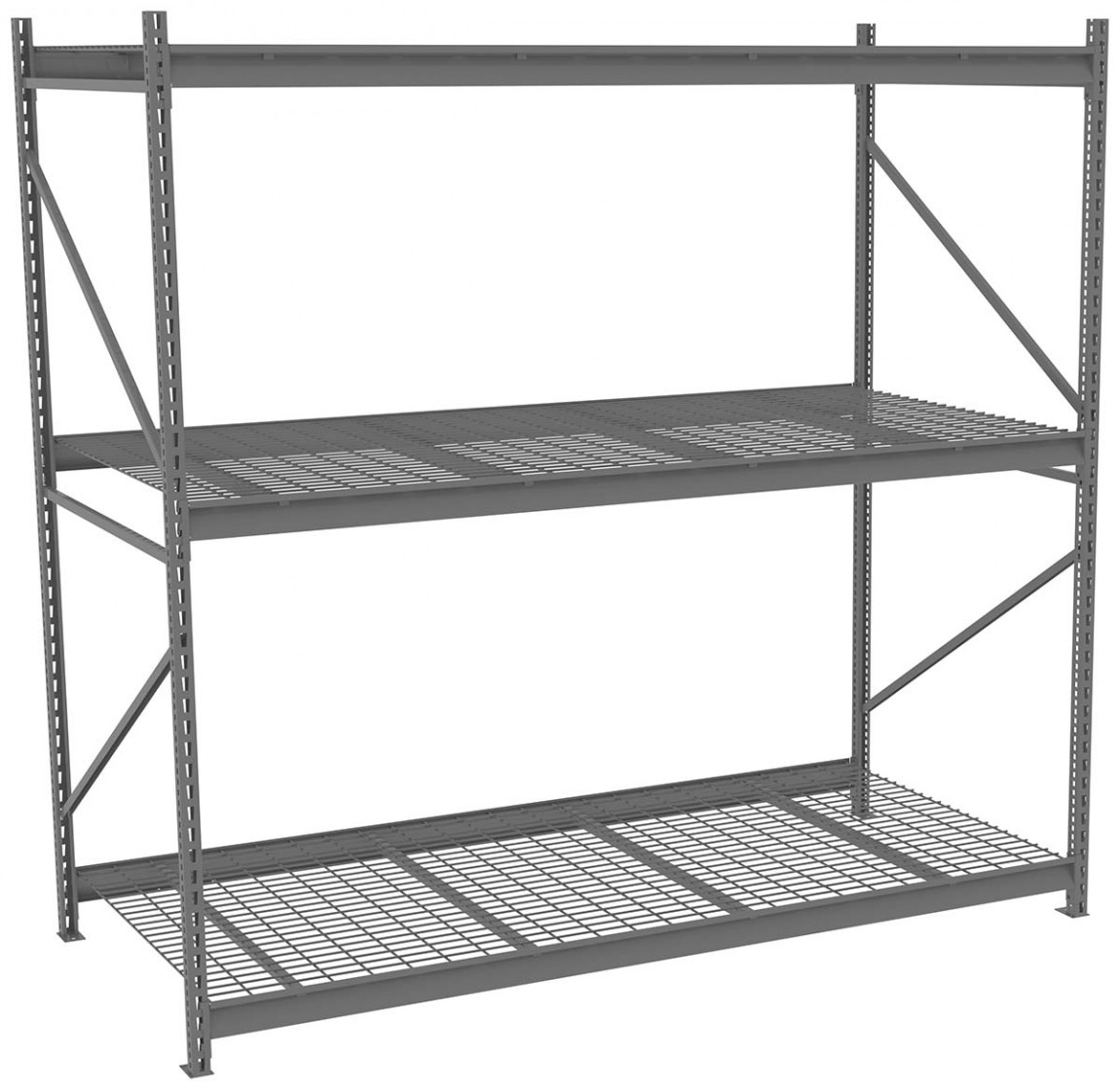 Medium Grey Large Wire Shelving | Bulk by Tennsco