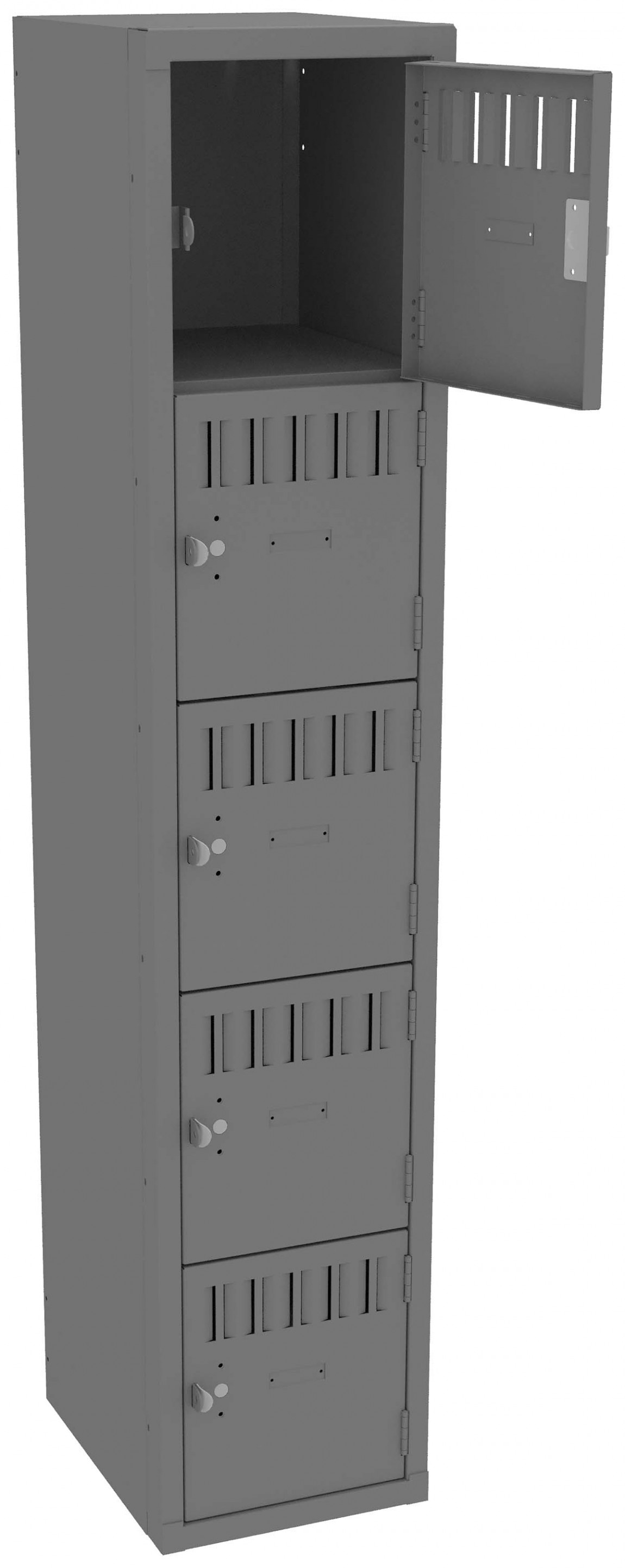 Medium Grey Five Box Lockers | Standard by Tennsco