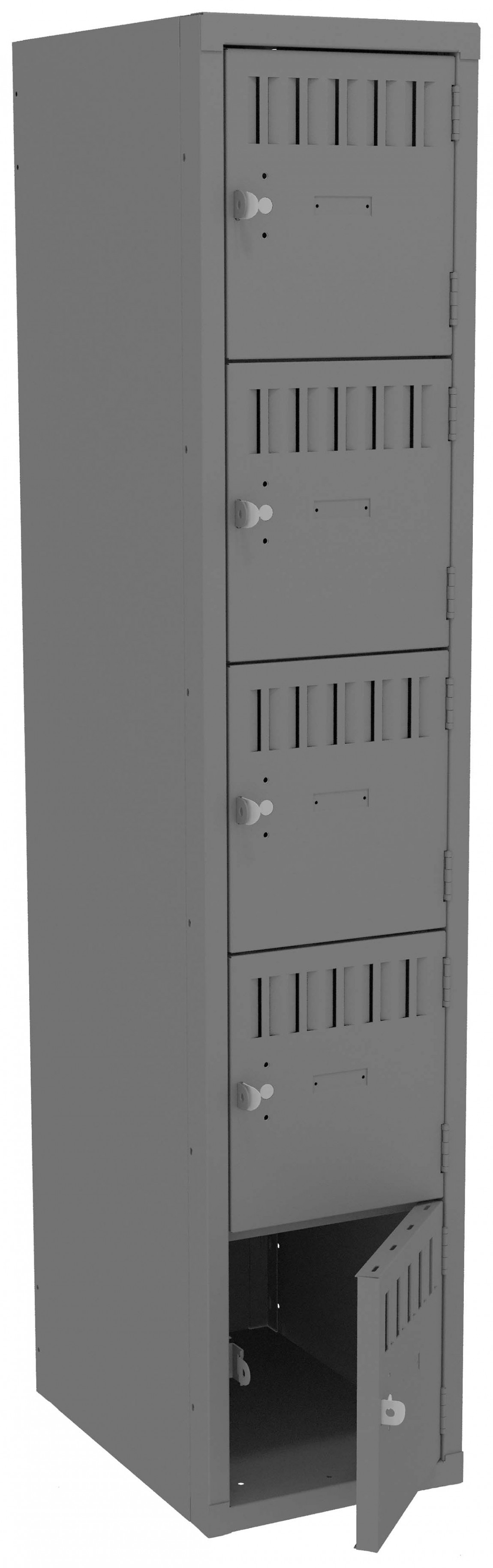 Medium Grey Five Box Lockers | Standard by Tennsco