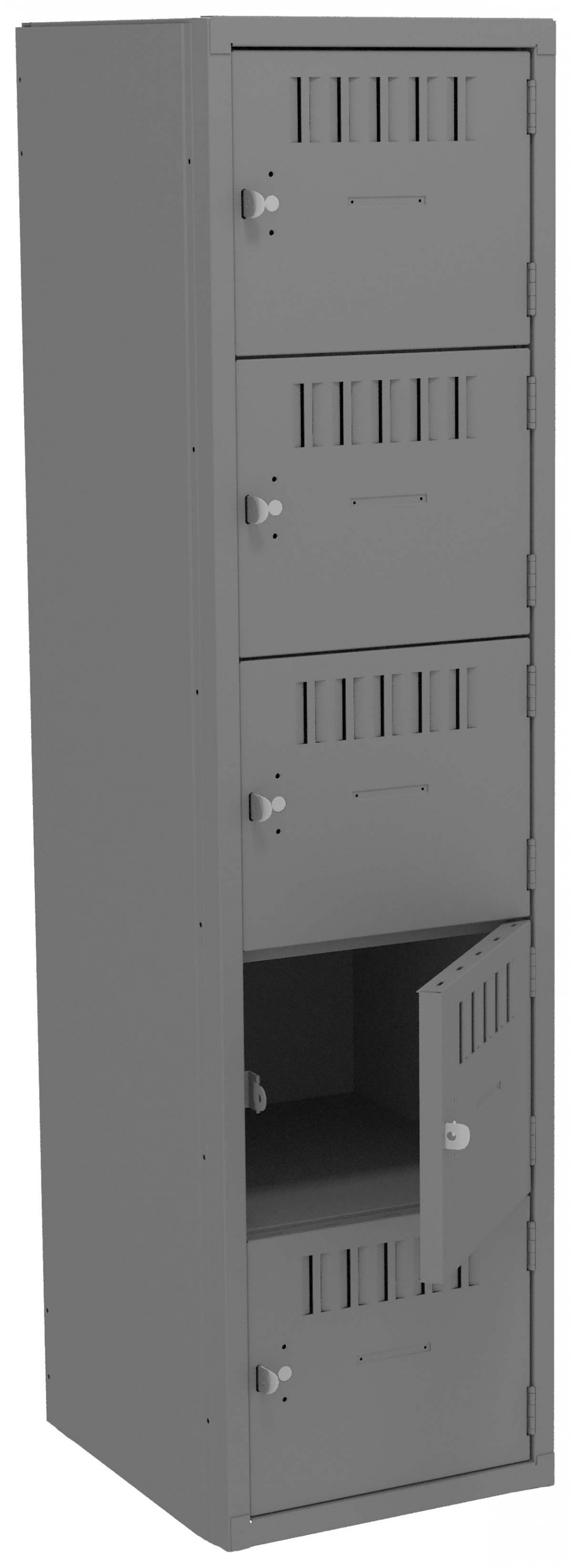 Medium Grey Five Box Lockers | Standard by Tennsco