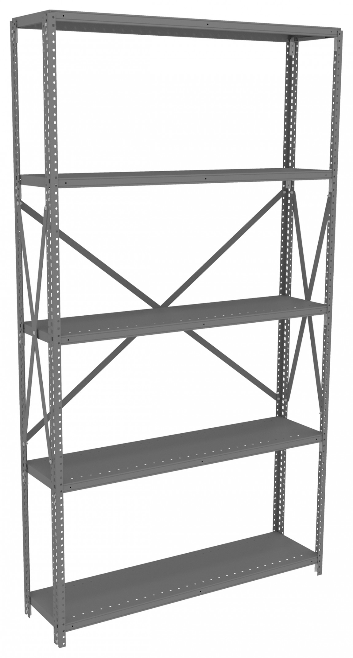 Open Steel Shelving - 22 Gauge | Q Line by Tennsco