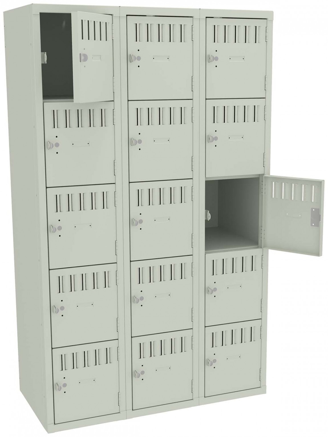 Light Grey Fifteen Box Lockers | Standard by Tennsco