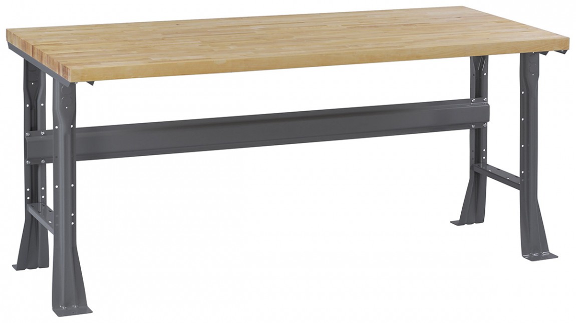 Wood Top Flared Workbench | Shop Equipment by Tennsco