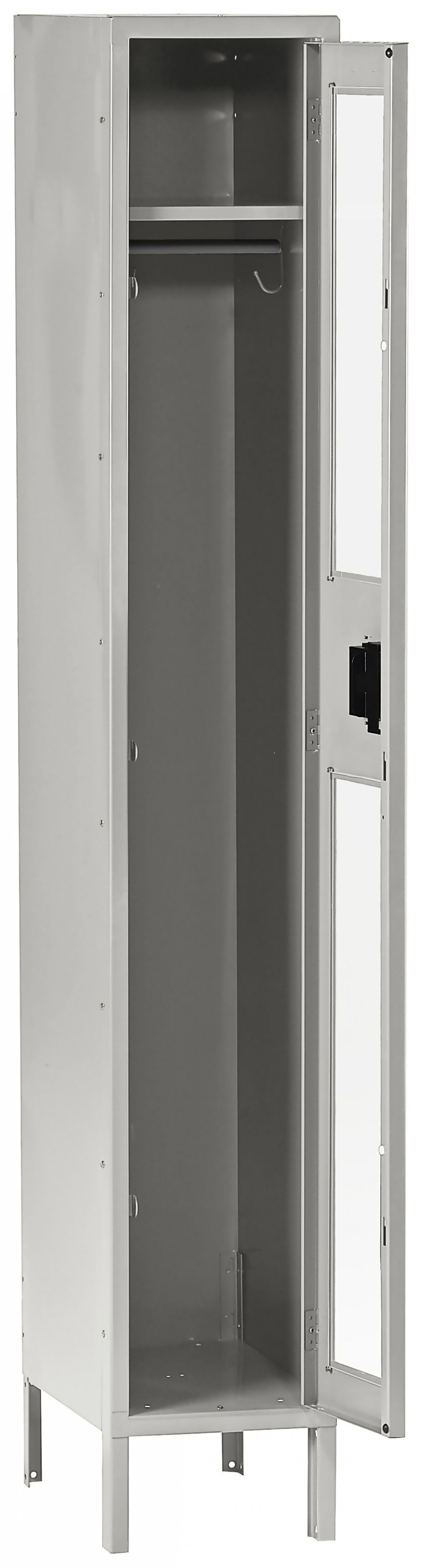 Light Grey See-Through Locker with Legs | C-Thru by Tennsco