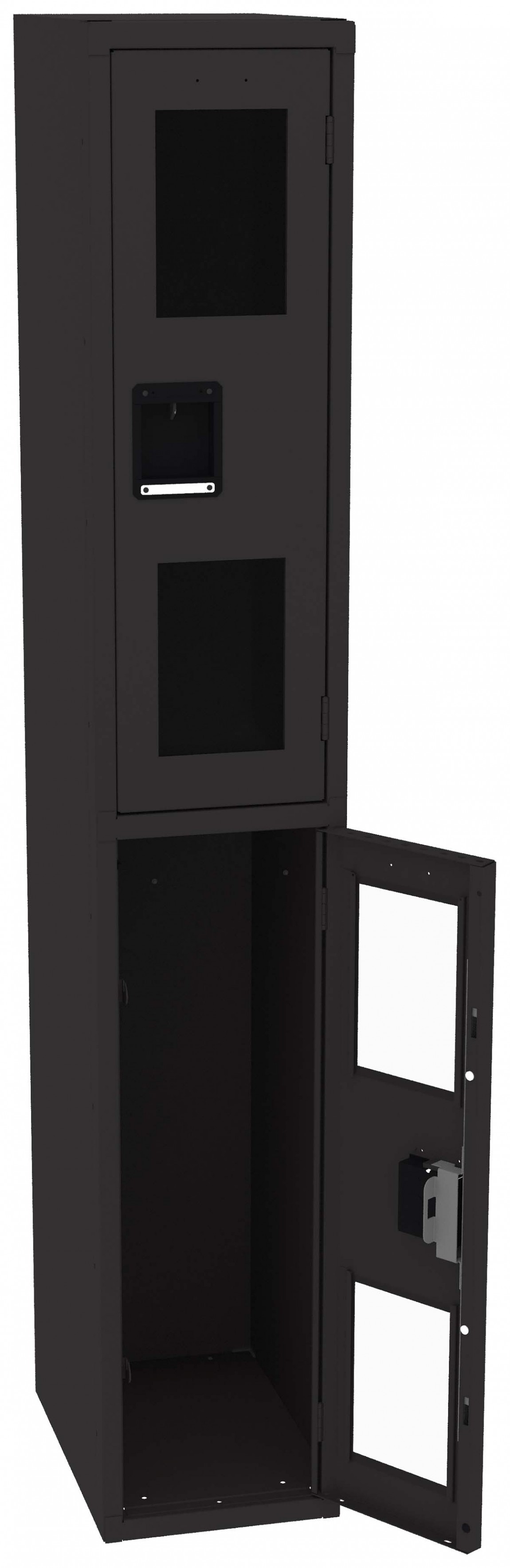 Black Dual-Tier Clear Lockers | C-Thru by Tennsco