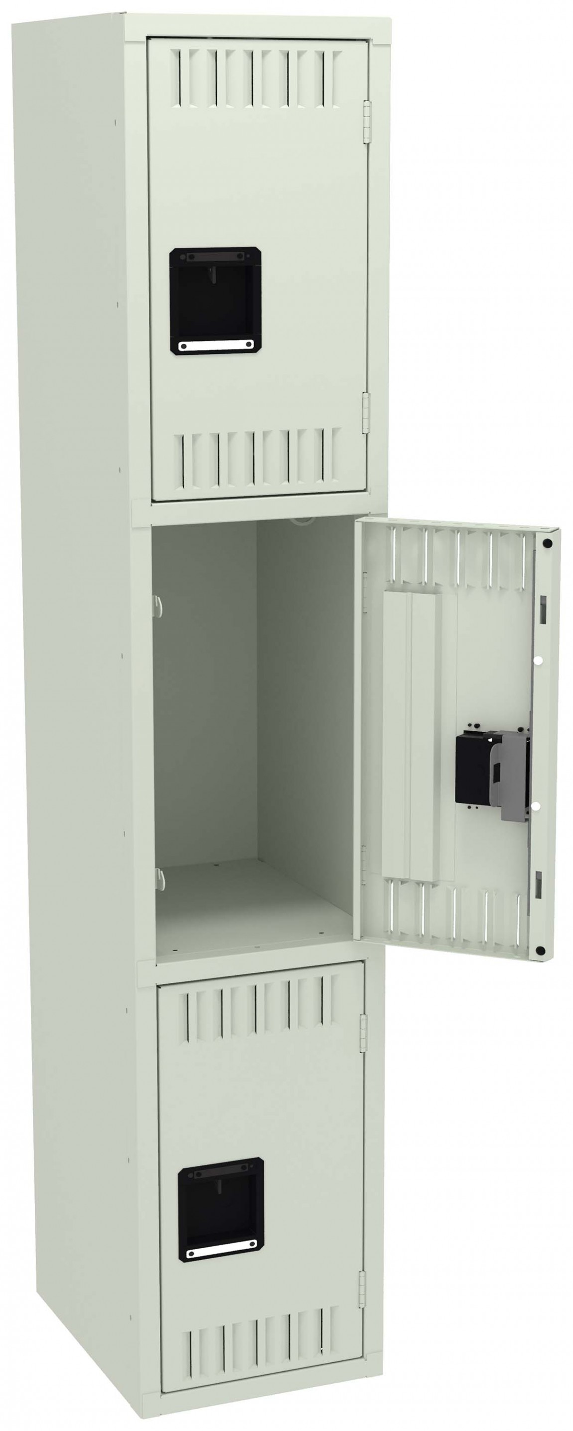 Light Grey Triple Stack Lockers | Standard by Tennsco