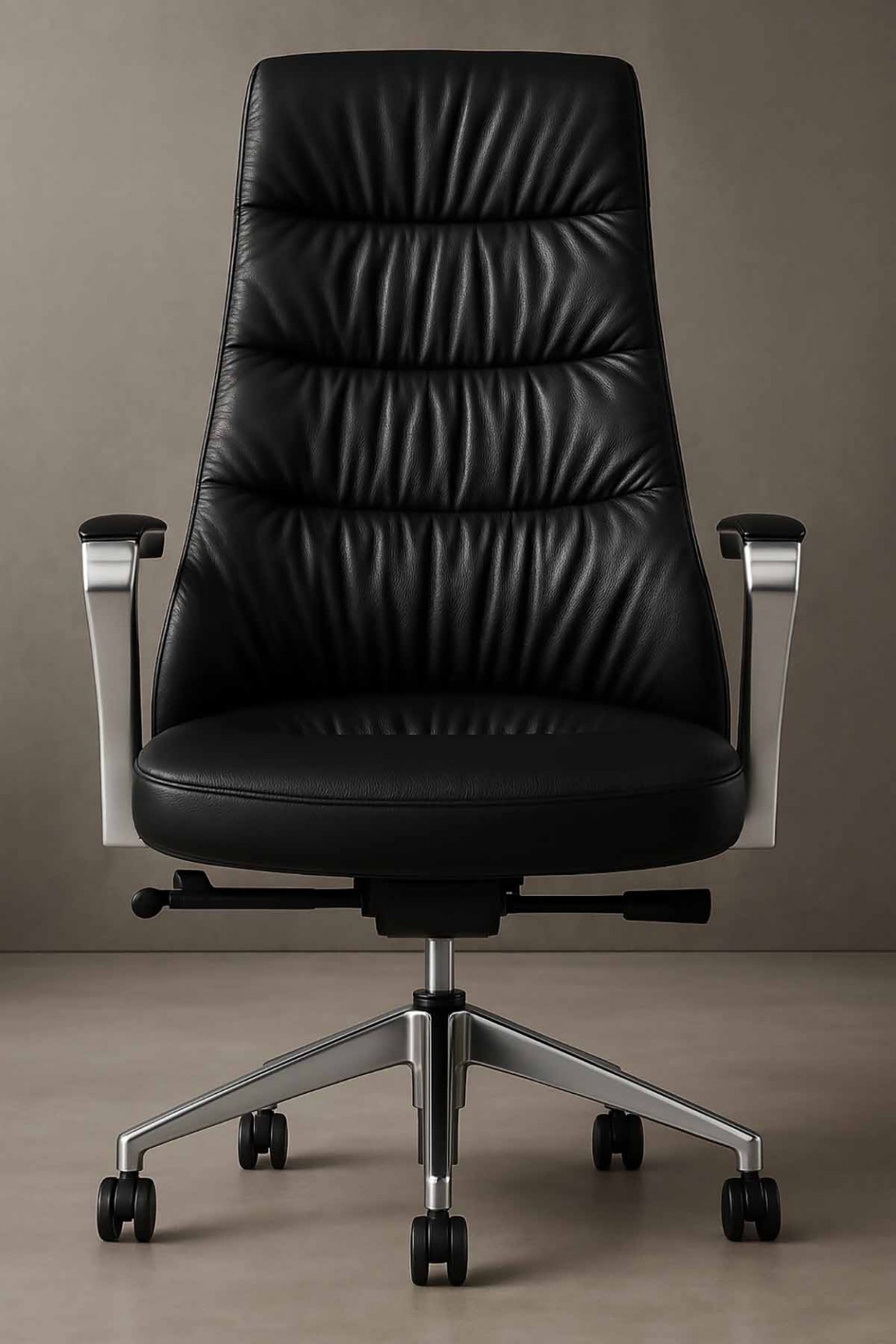 Black Leather Highback Executive Chair | LOD by Buzz Seating