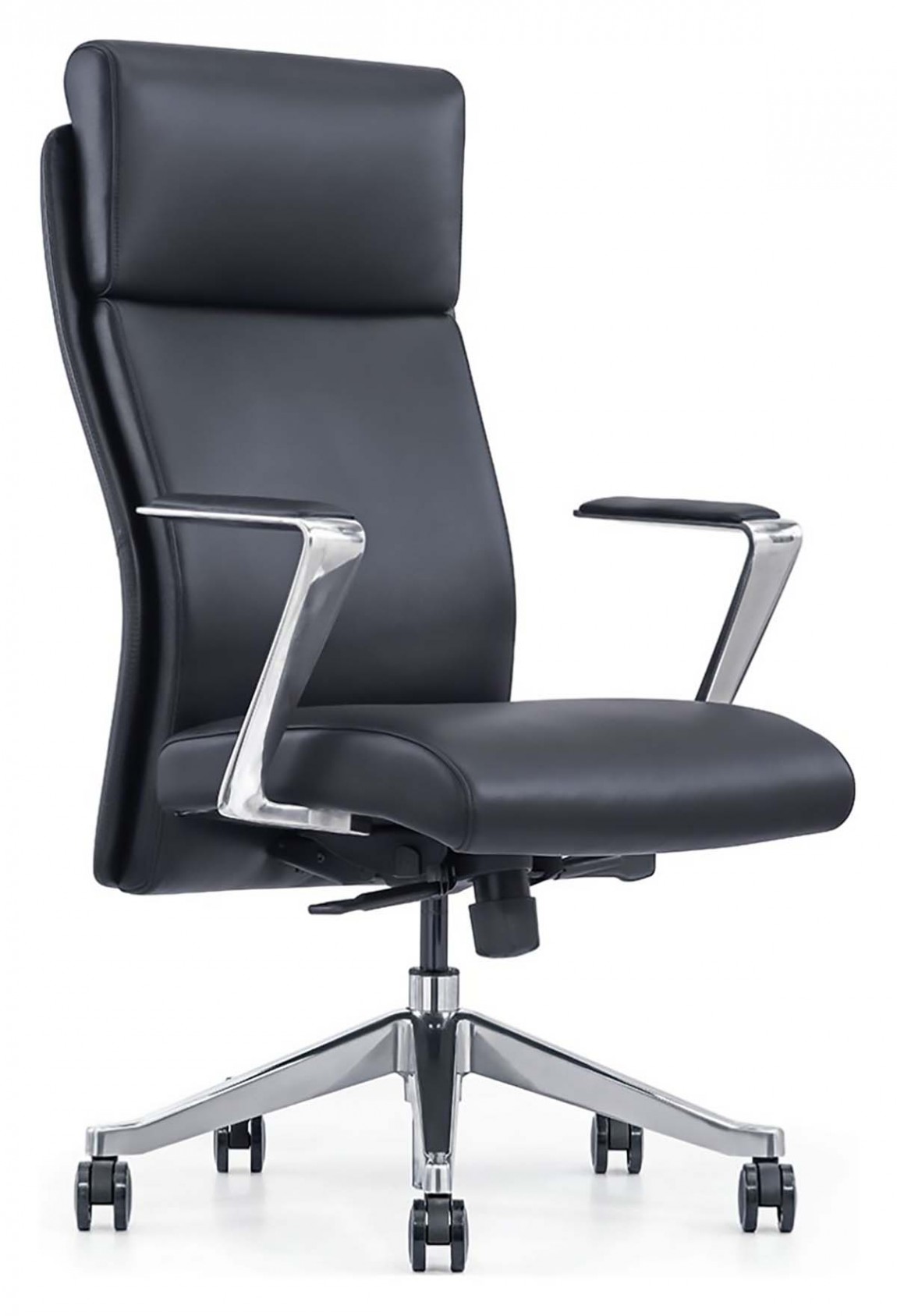 Black Highback Leather Conference Chair | LOD by Buzz Seating